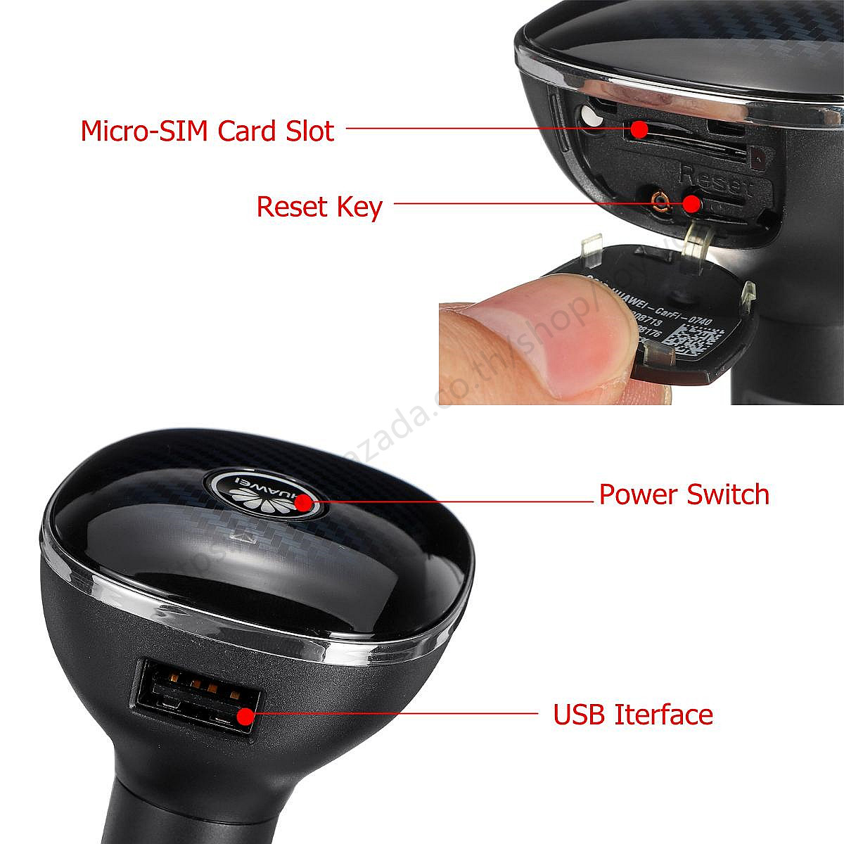 HUAWEI CAR WIFI E8377WIFI 150Mbps 4GLTE Wireless Router Carfi Hotspot ...