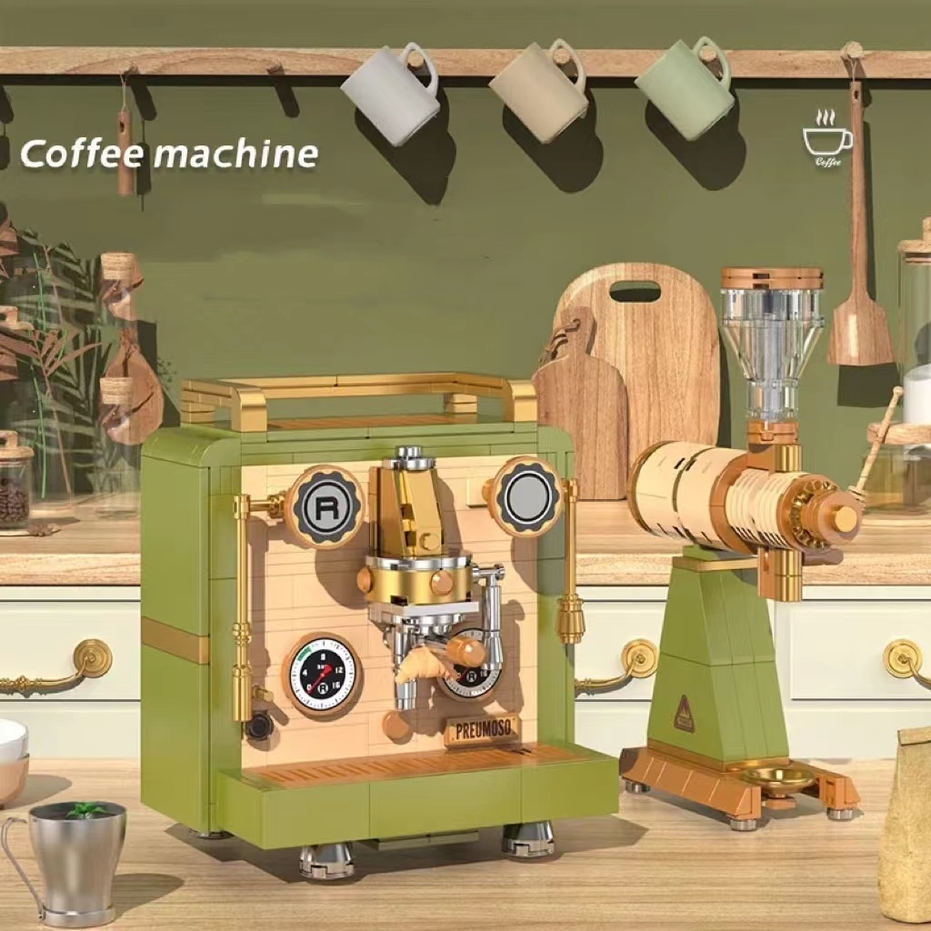 Creative Coffee Machine Retro Modern Machine High Simulation Assembly ...