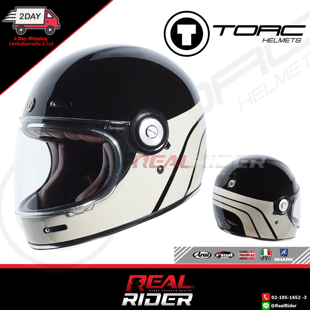 TORC T1 HELMET (หมวกเรโทร TORC รุ่น T1) | Lazada.co.th