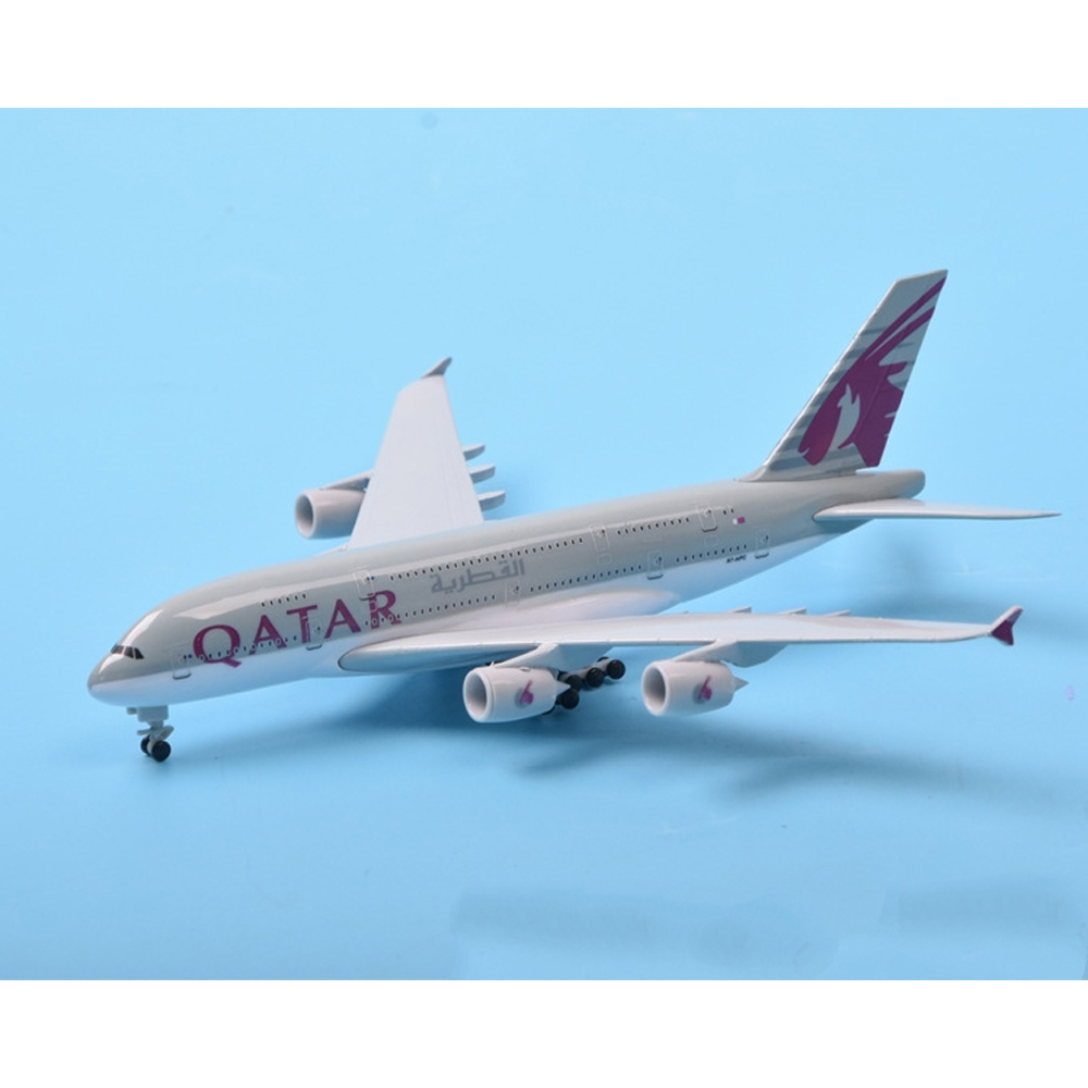 Qatar Airlines Airbus A380 20cm High Quality Diecast Model On Stand ...