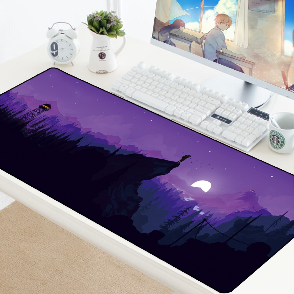 Deep forest firewatch Laptop Gamer Mousepad Gaming Large Locking Edge ...
