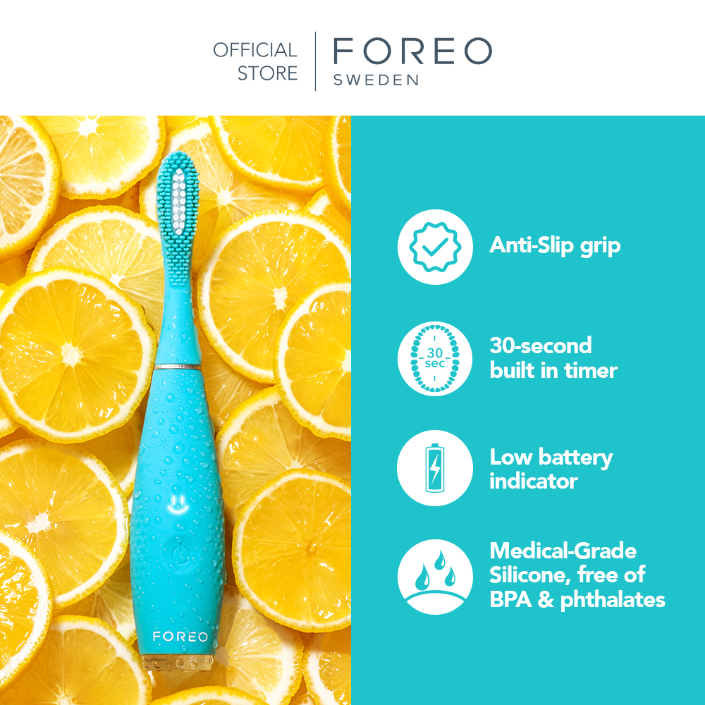 FOREO ISSA mini 3 Summer Sky แปรงสีฟันไฟฟ้า ฟอริโอ้ อิซซ่า มินิ 3 สีฟ้า ...
