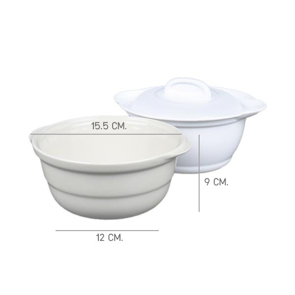 ชามไมโครเวฟ ชามเซรามิค เข้าไมโครเวฟได้ Micronware No.5089 สำหรับต้มและอุ่นอาหารในไมโครเวฟ ความจุ ...