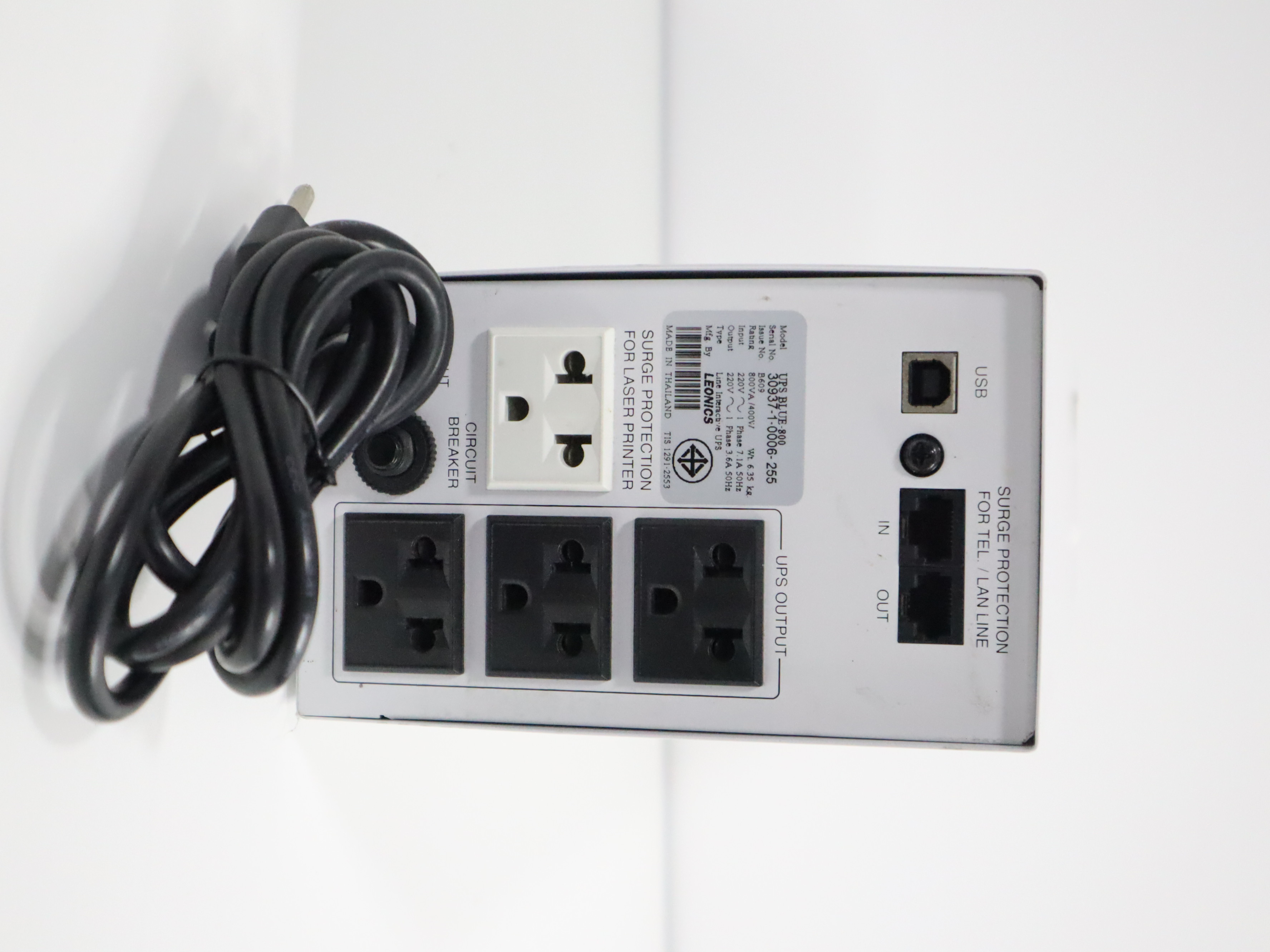 LEONICS UPS Blue-800V 800VA/400W เครื่องสำรองไฟ ระบบหน้าจอแสดงผล ...