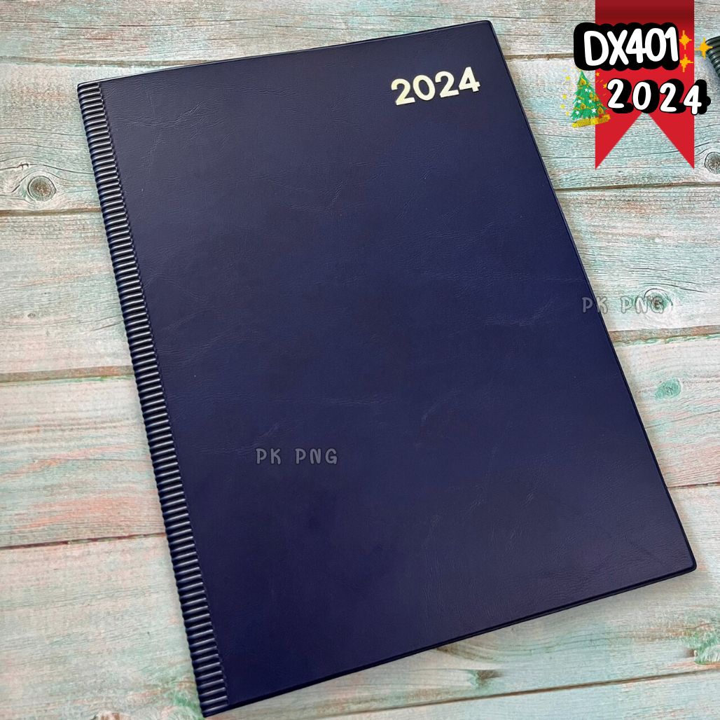 สมุดไดอารี่ 2567 สมุดโน๊ตไดอารี่ 2024 DX401 แพลนเนอร์12เดือน ปกPVC เนื้อในกระดาษปอนด์ 100แกรม 24 ...