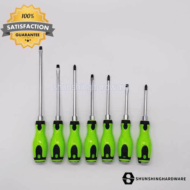 ANTON ชุดไขควงตอก 7ชิ้น เหล็ก CR-V (สีเขียว) - ANTON TOOLS - ThaiPick