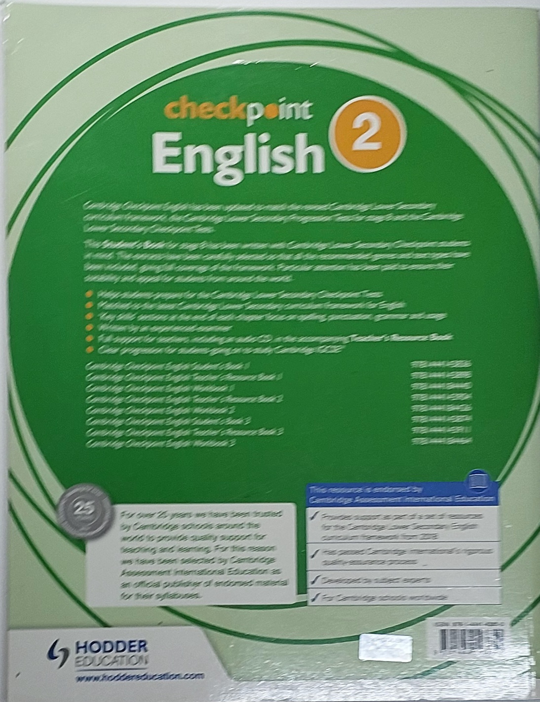 หนังสือ แบบเรียน ภาษาอังกฤษ CAMBRIDGE CHECKPOINT ENGLISH 2 123Page ...