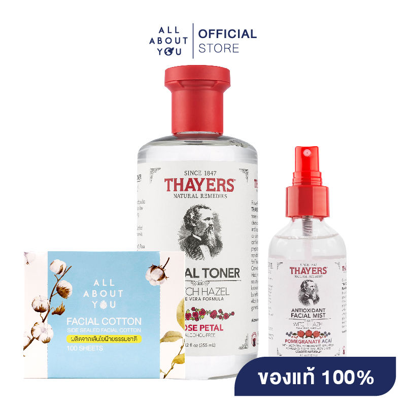 THAYERS SET 1 Rose Petal Witch Hazel Toner 355 ml Facial Mist Witch ...