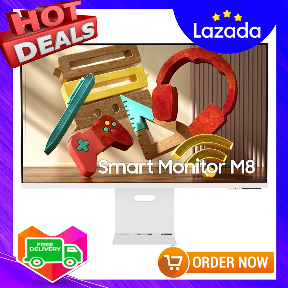 Hot Deals MONITOR (จอมอนิเตอร์) SAMSUNG M8 LS32BM801UEXXT - 32 VA 4K 60Hz USB-C (WARM LIGHT ...
