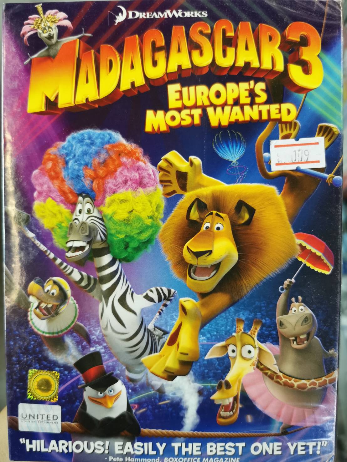 DVD : Madagascar 3 Europe's Most Wanted มาดากัสการ์ 3 ข้ามป่าไปซ่าส์ ...