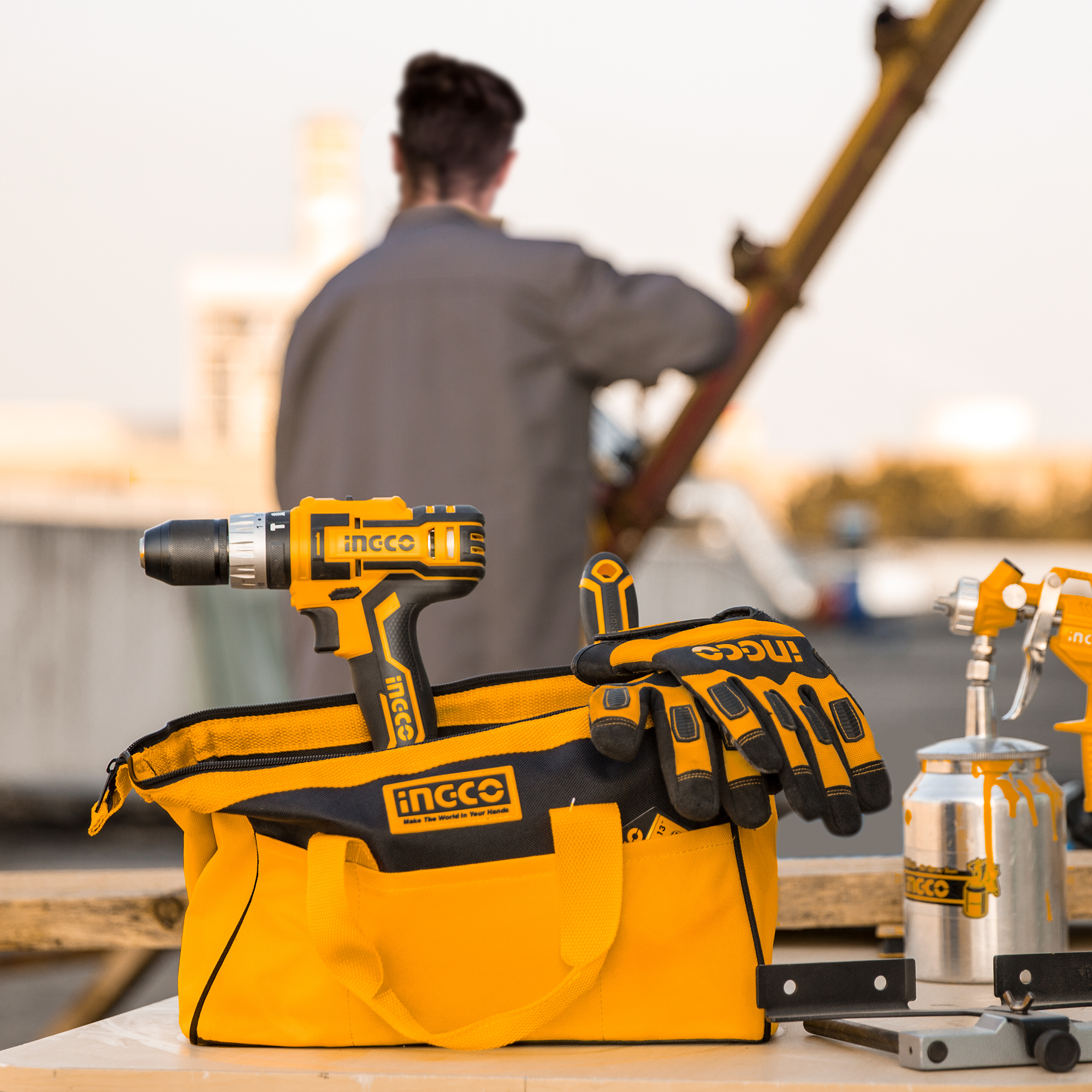 INGCO กระเป๋าผ้า กระเป๋าเครื่องมือช่าง กระเป๋าช่าง อเนกประสงค์ 13 นิ้ว ...