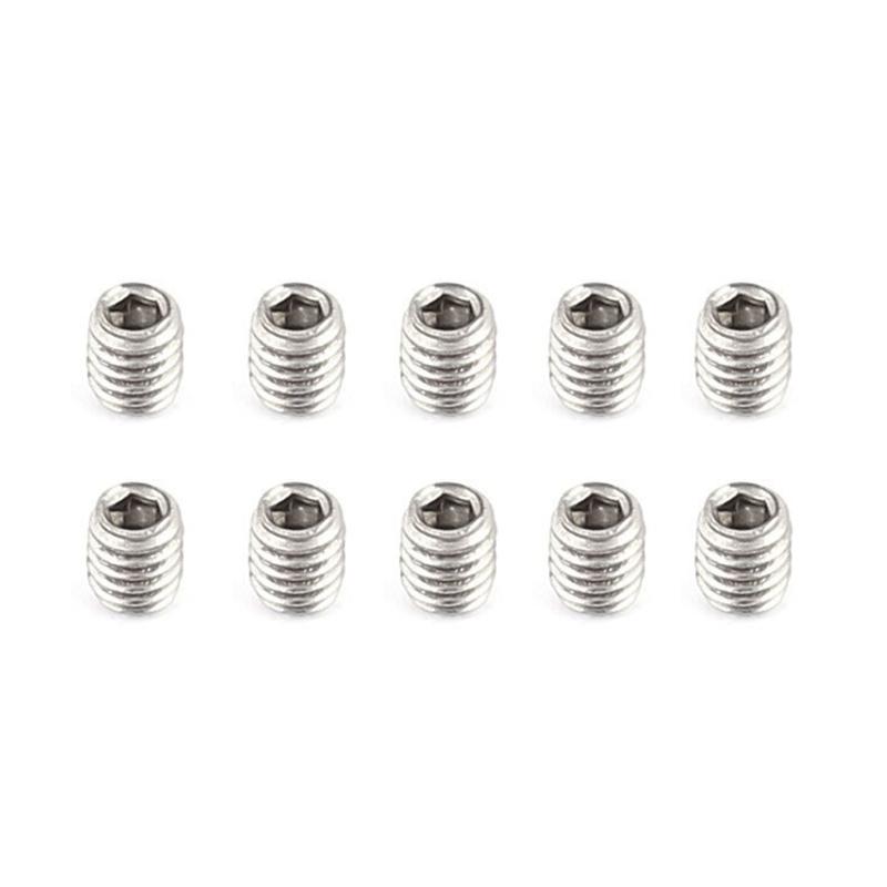 50Pcs M2.5 x 3mm Stainless Steel Hex Socket Set Grub Screws Headless Cup Point - rainning - ThaiPick