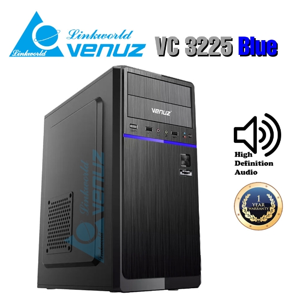 VENUZ ATX Computer Case VC1721ไฟ RGBประกัน 1ปีไฟปรับระดับได้แจ่มๆ ด้าน ...