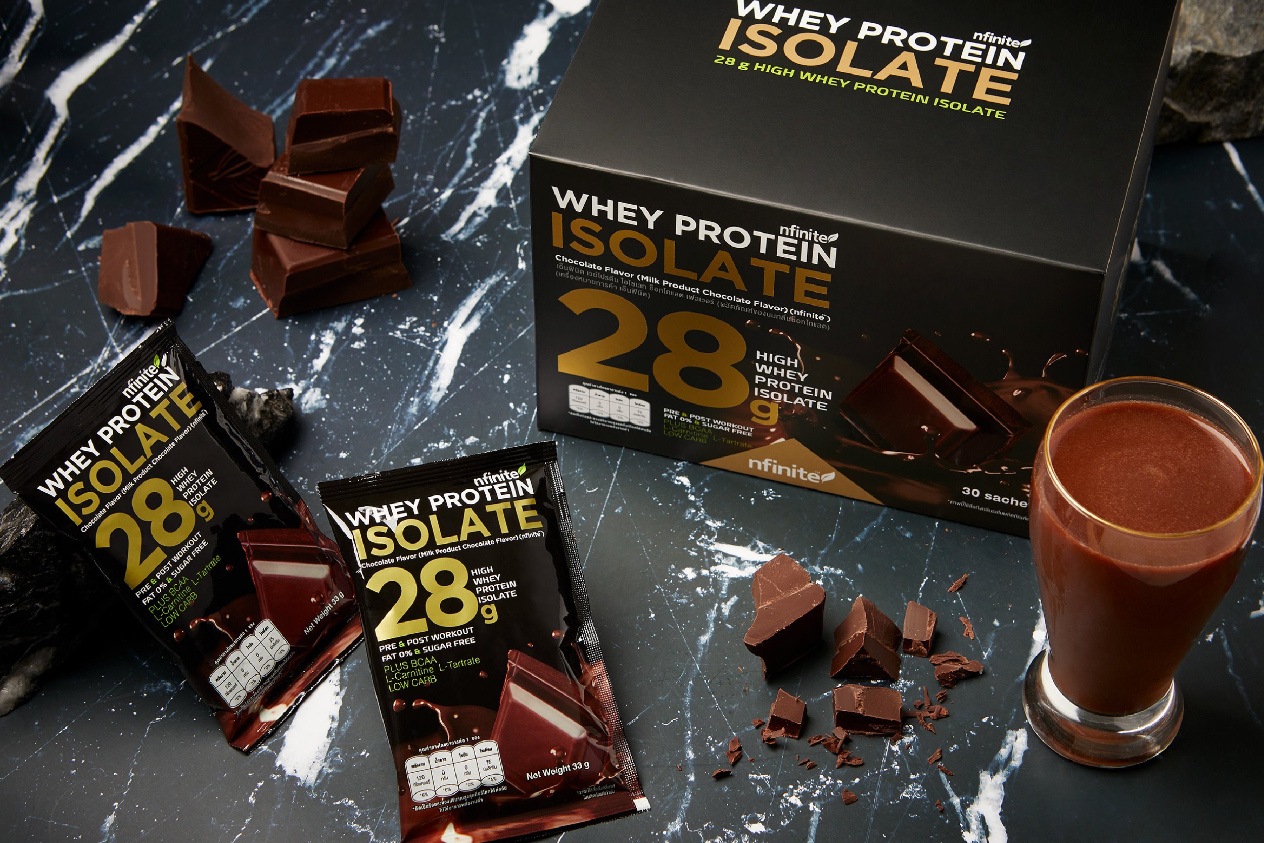 Whey Protein Isolate Legacy เวย์โปรตีน ไอโซเลท รสช็อคโกแล็ต 10 ซอง ...