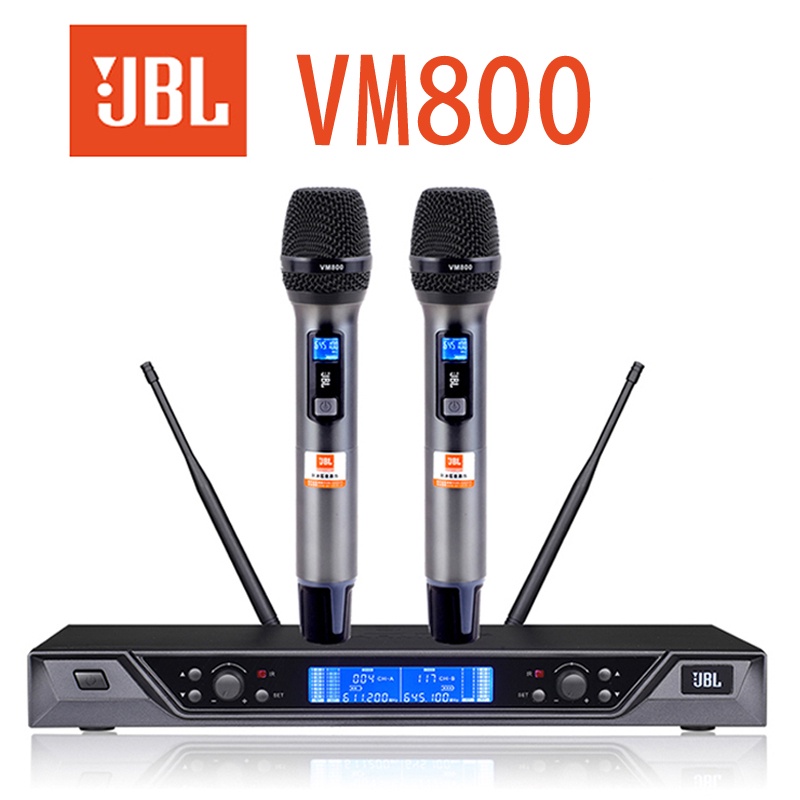 FRI ไมโครโฟน ไมค์ลอยไร้สาย ไมค์โครโฟน ไมค์ลอย JBLแท้ VM800 ไมค์ร้องเพลง ...