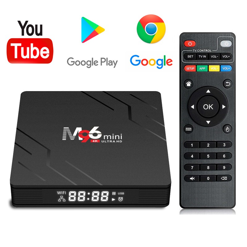 hot กล่องทีวี 2G - 16G 5G WiFi Android 9 4K M96mini RK3229 กล่องทีวี ...