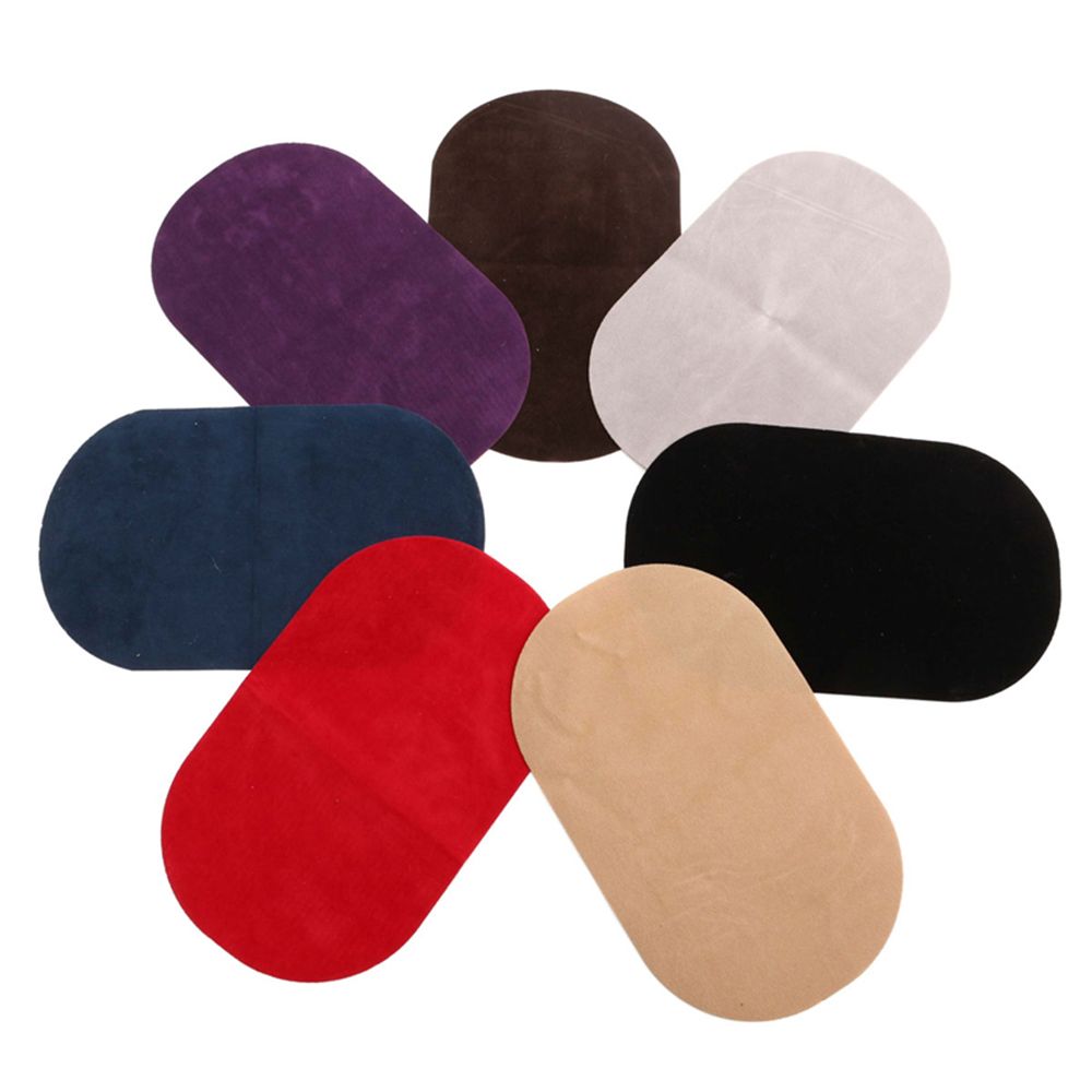 DFGY แผ่นรีดติดเสื้อรูปตัวยู2ชิ้น,ผ้าหนังกลับทรงรีสำหรับตกแต่งและซ่อม ...