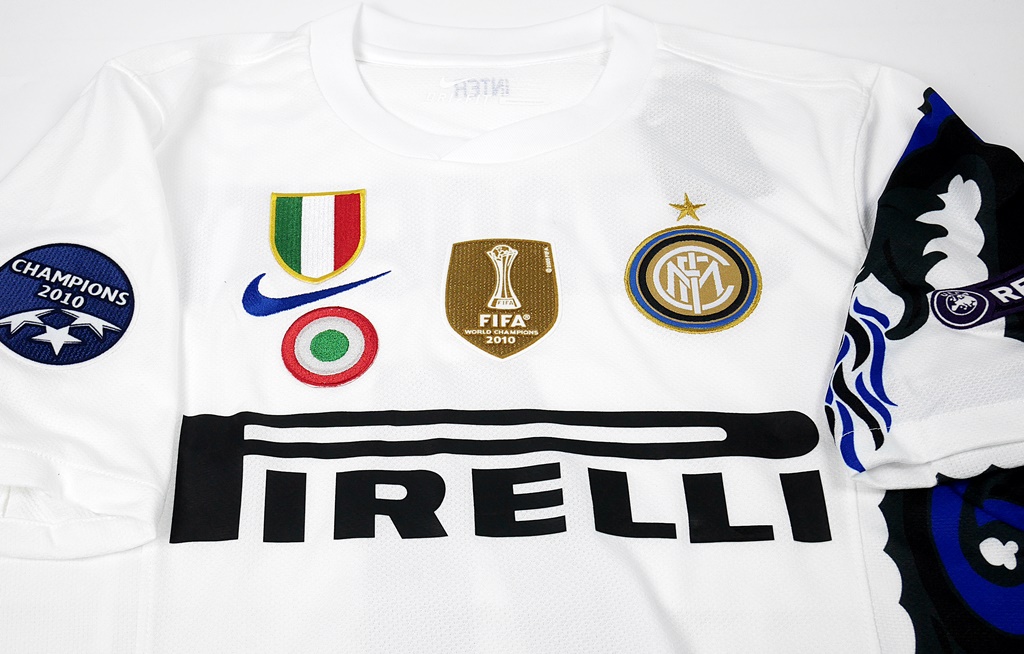 9 ETOO INTER MILAN AWAY DRAGON 2010 2011 FULL PATCH RETRO FOOTBALL ...