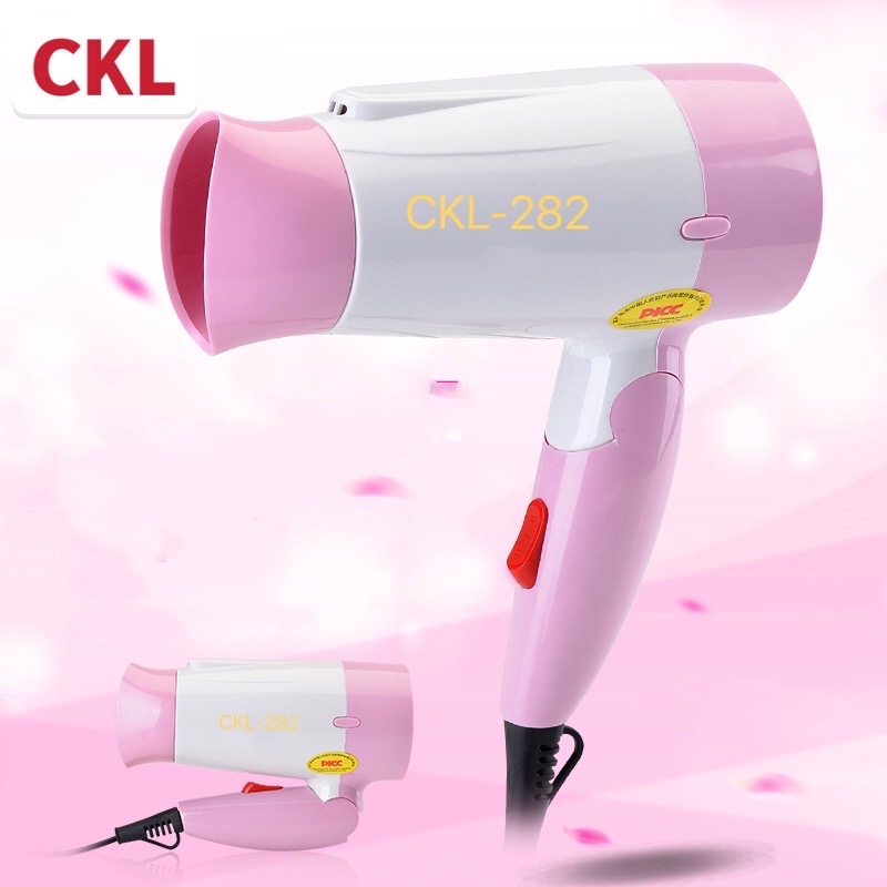 CKL-282 ไดร์เป่าผม 1200 W ปรับลมร้อนได้ 2 ระดับ คละสี ขนาดเล็ก พกพาสะดวก พับเก็บได้ สี่ม่วง สี่ ...