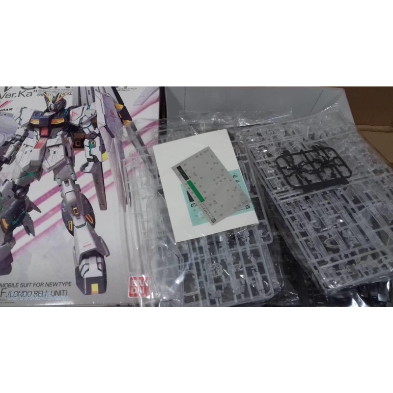 พร้อมส่ง???? MG 1/100 Limited Nu Gundam Ver.ka Metalic Frame and Clear ...
