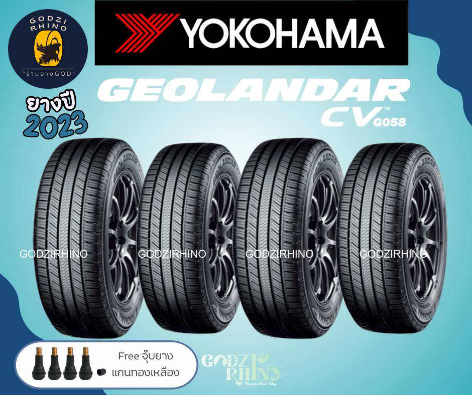 YOKOHAMA รุ่น GEOLANDAR CV G058 (ราคาต่อ 4 เส้น) ยางปี 2022-2024🔥(ฟรี ...
