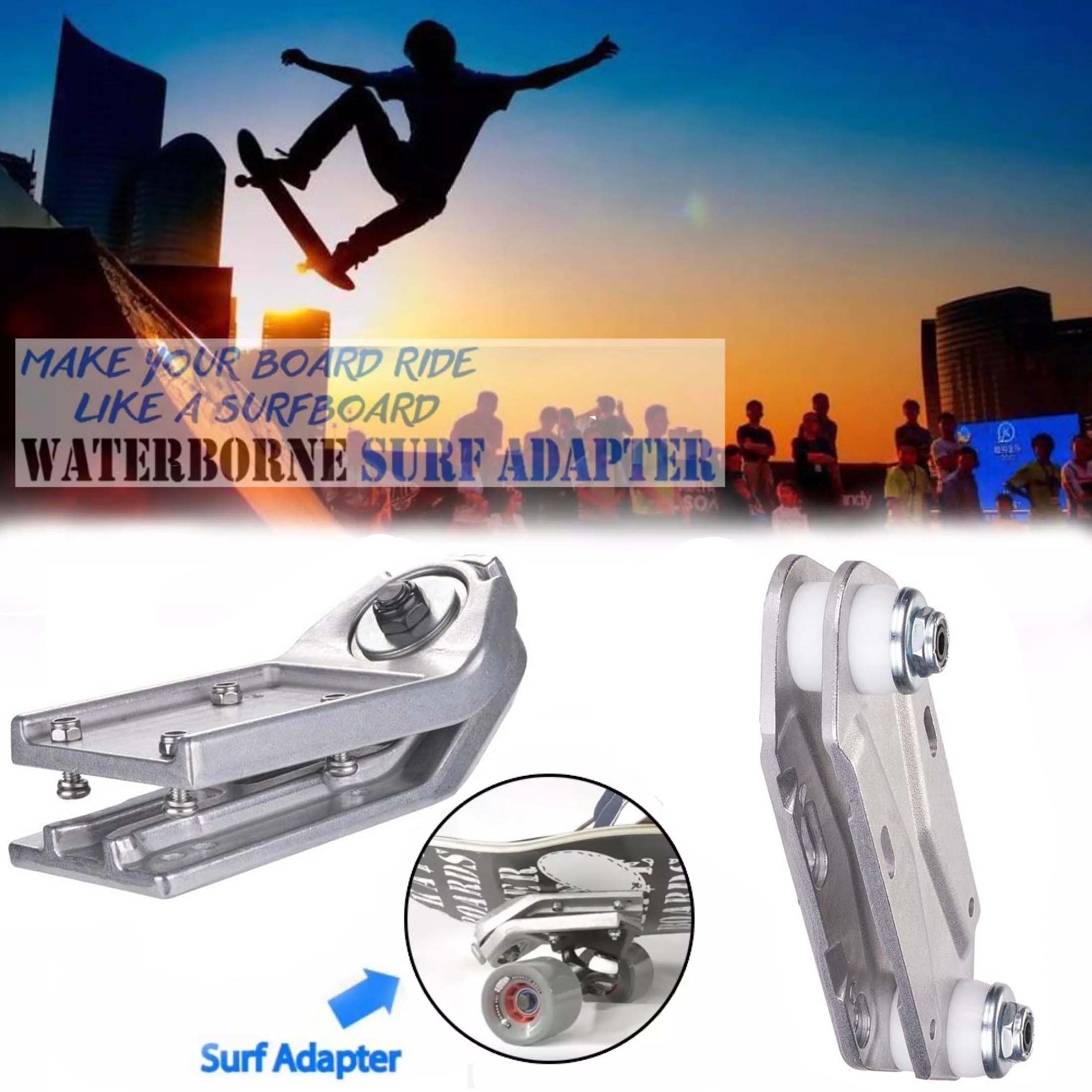 เซิร์ฟสเก็ต อแดปเตอร์ (หน้า /หลัง) Surfskate Adapter waterborne ...