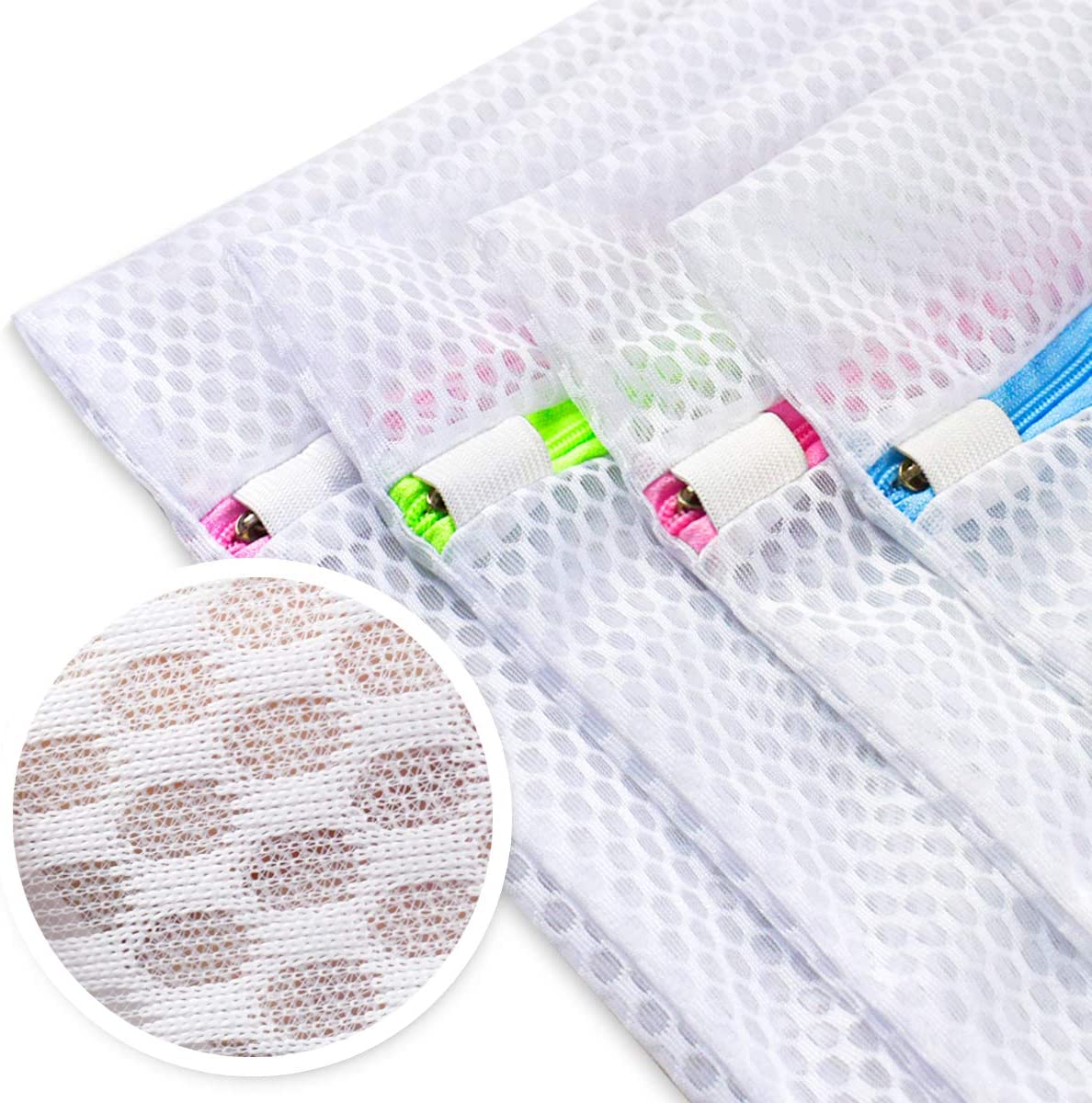 Laundry net bag ถุงซักผ้าแบบดี ขนาด 50x60 cm ตาข่ายรูใหญ่ ถุงซักผ้า ถุง ...