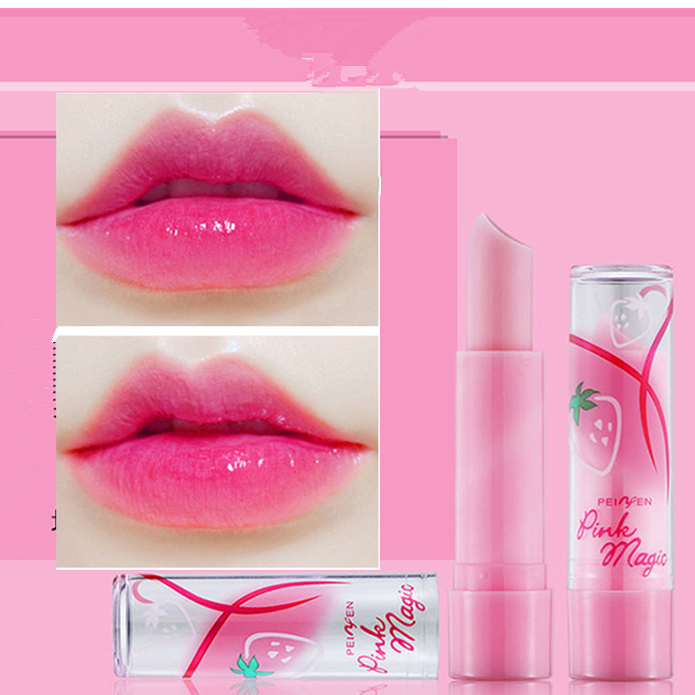 2021PNF moisturizing lip balm strawberry temperature changing color ...