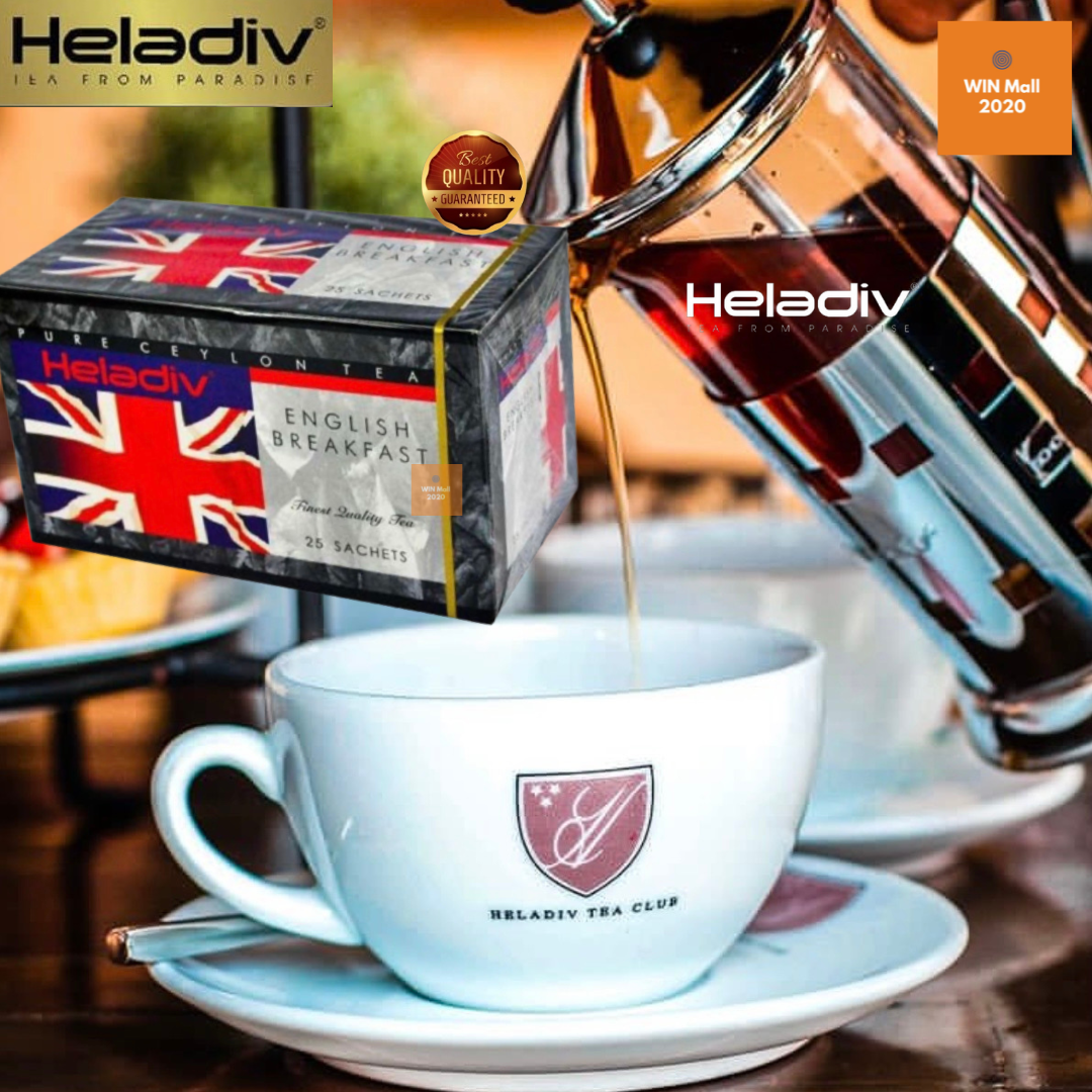 ชาเฮลาดีฟ อิงลิช เบรกฟาสต์ ชาอังกฤษ 25 ซอง Heladiv Pure Ceylon Tea ...