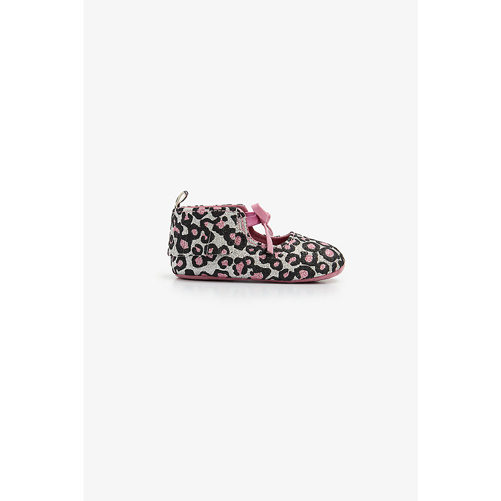 รองเท้าหุ้มส้นเด็กอ่อน Mothercare leopard-print pram shoes ZA732 ...