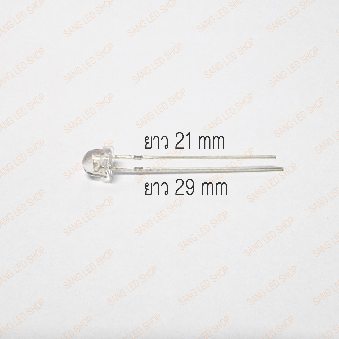 หลอด LED 4.8mm Super bright สีขาว (อมฟ้า) ขนาด 4.8mm 2ขา (BUDGET) - Sang LED Shop - ThaiPick