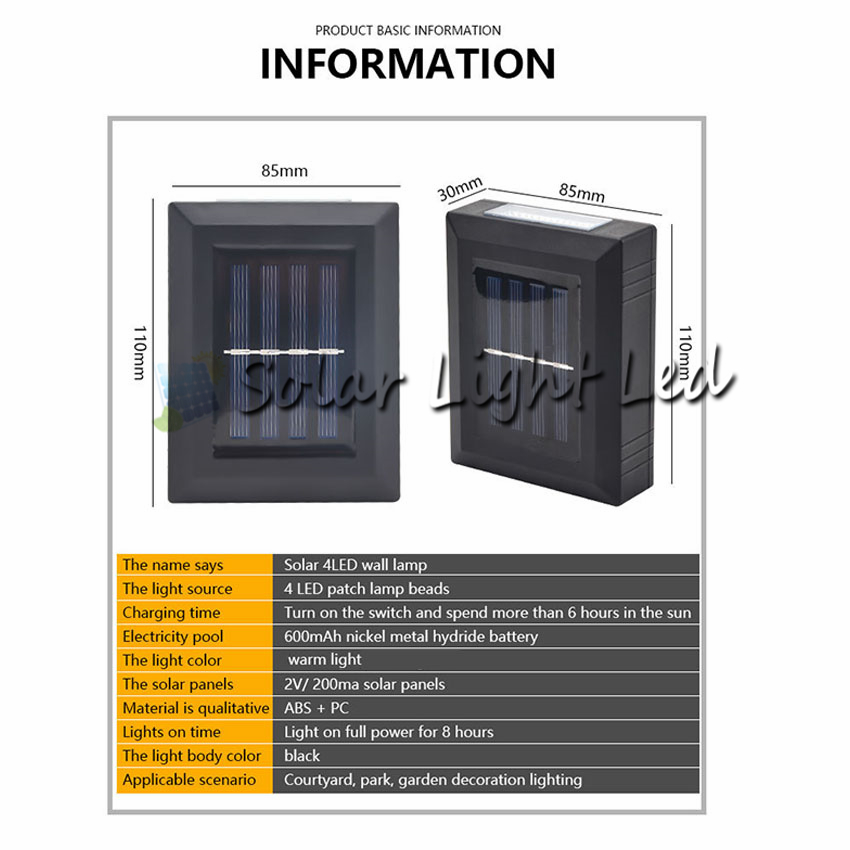 ไฟเหลืองSolar light BD-2LED ติดรั้วบ้าน เพิ่มความสวยงาม - Solar light ...