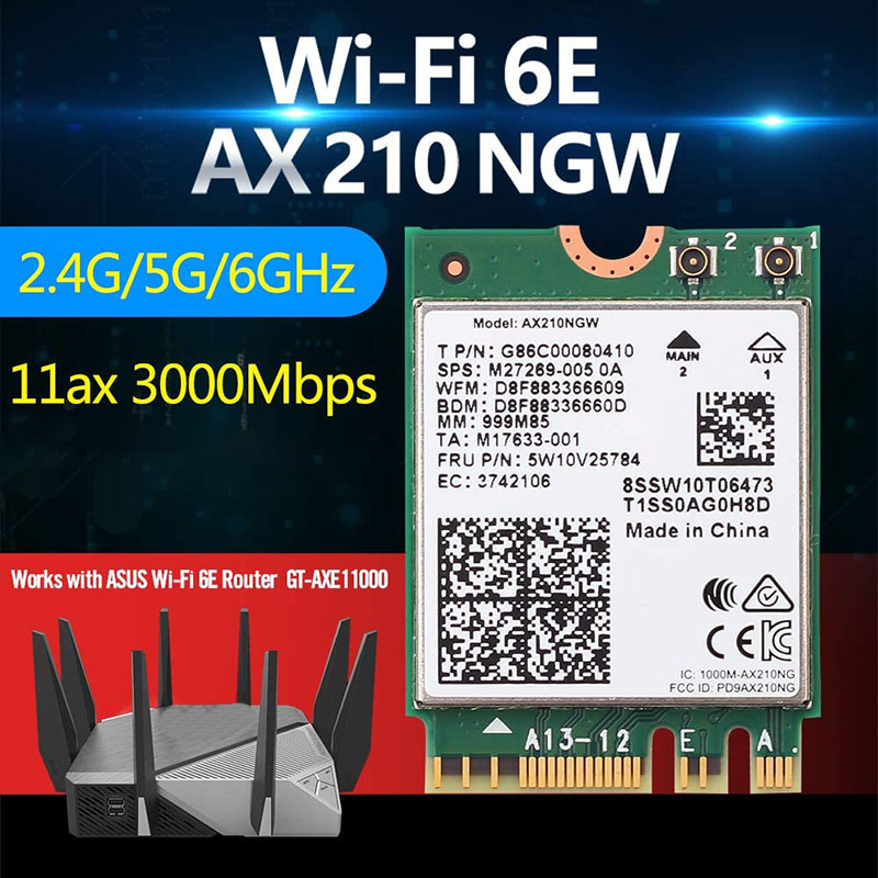 WiFi 6E AX210 Extends Wi-Fi to 6GHz Through Bluetooth 5.2 Tri-Band ...