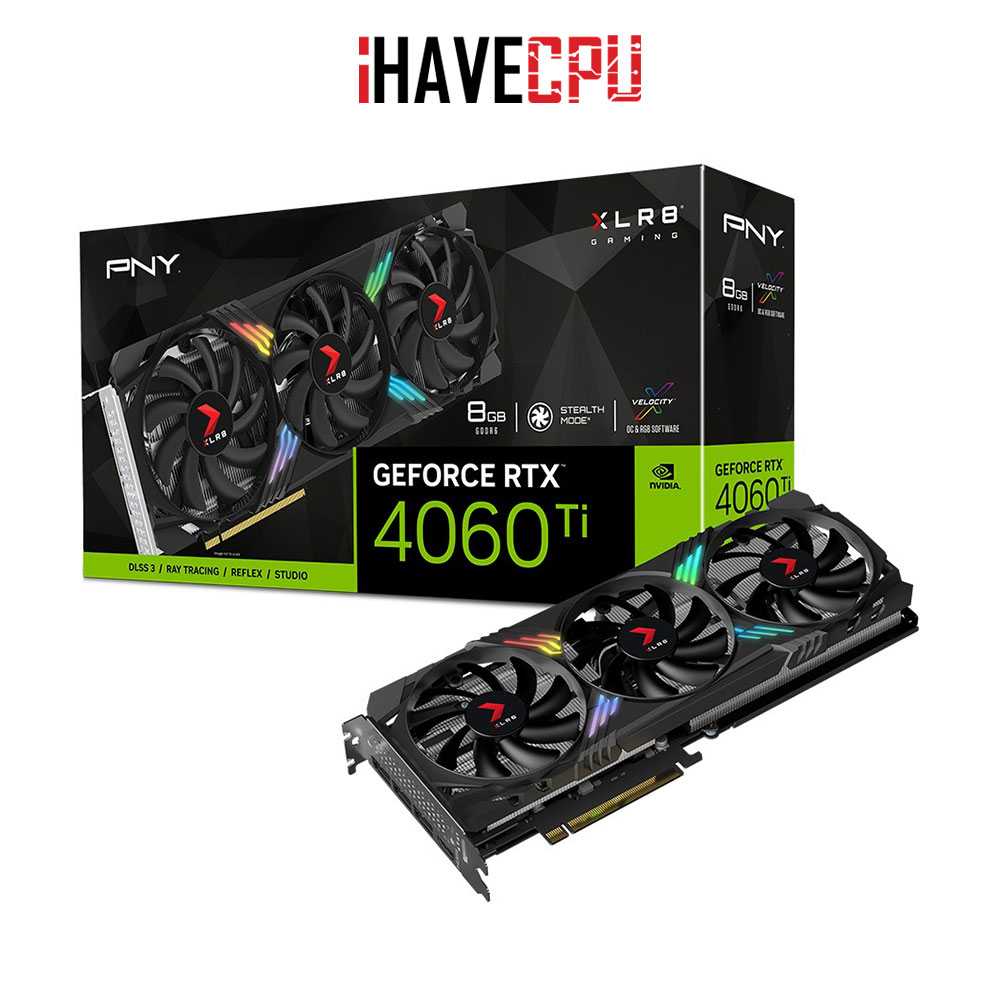 iHAVECPU VGA(การ์ดจอ) PNY GEFORCE RTX 4060 TI XLR8 GAMING VERTO EPIC-X ...