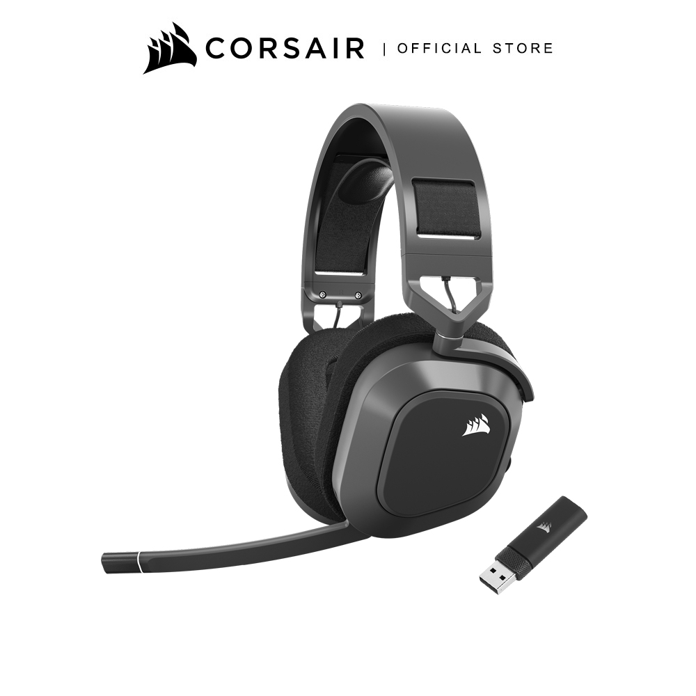CORSAIR HEADSET HS80 MAX WIRELESS Gaming Headset Steel Gray - Corsair ...