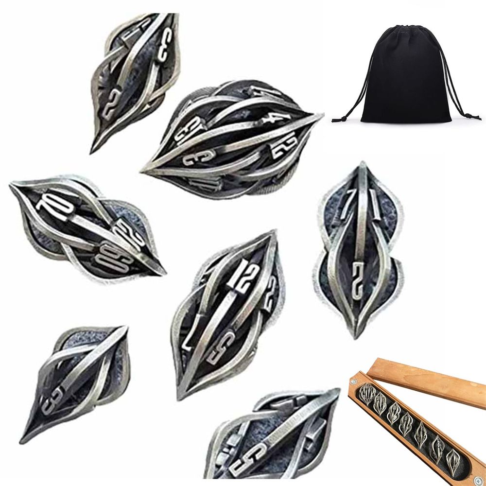 RDG Party โลหะ Decader งานฝีมือคลาสสิก3D พิมพ์ Arcanum ลูกเต๋าชุดเกม ...