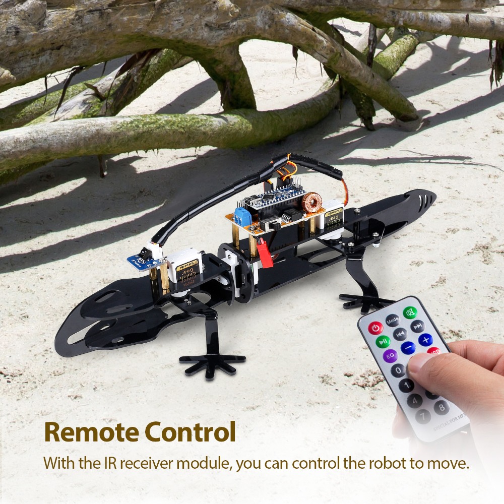 SunFounder Bionic DIY Lizard Electronic Toy Programmable Visual Robot ...