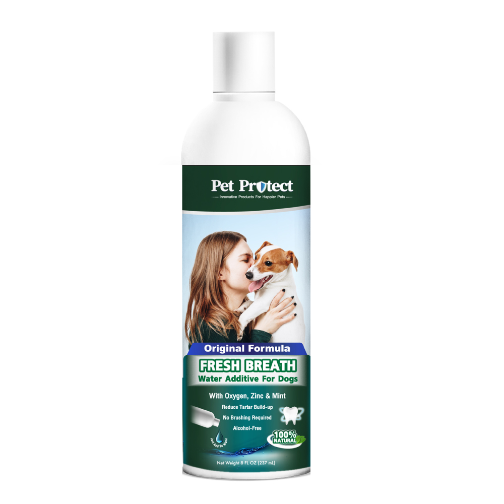 Pet Protect Dog Original น้ำยาดับกลิ่นปากสุนัข ใช้ผสมน้ำดื่ม ลดคราบ ...