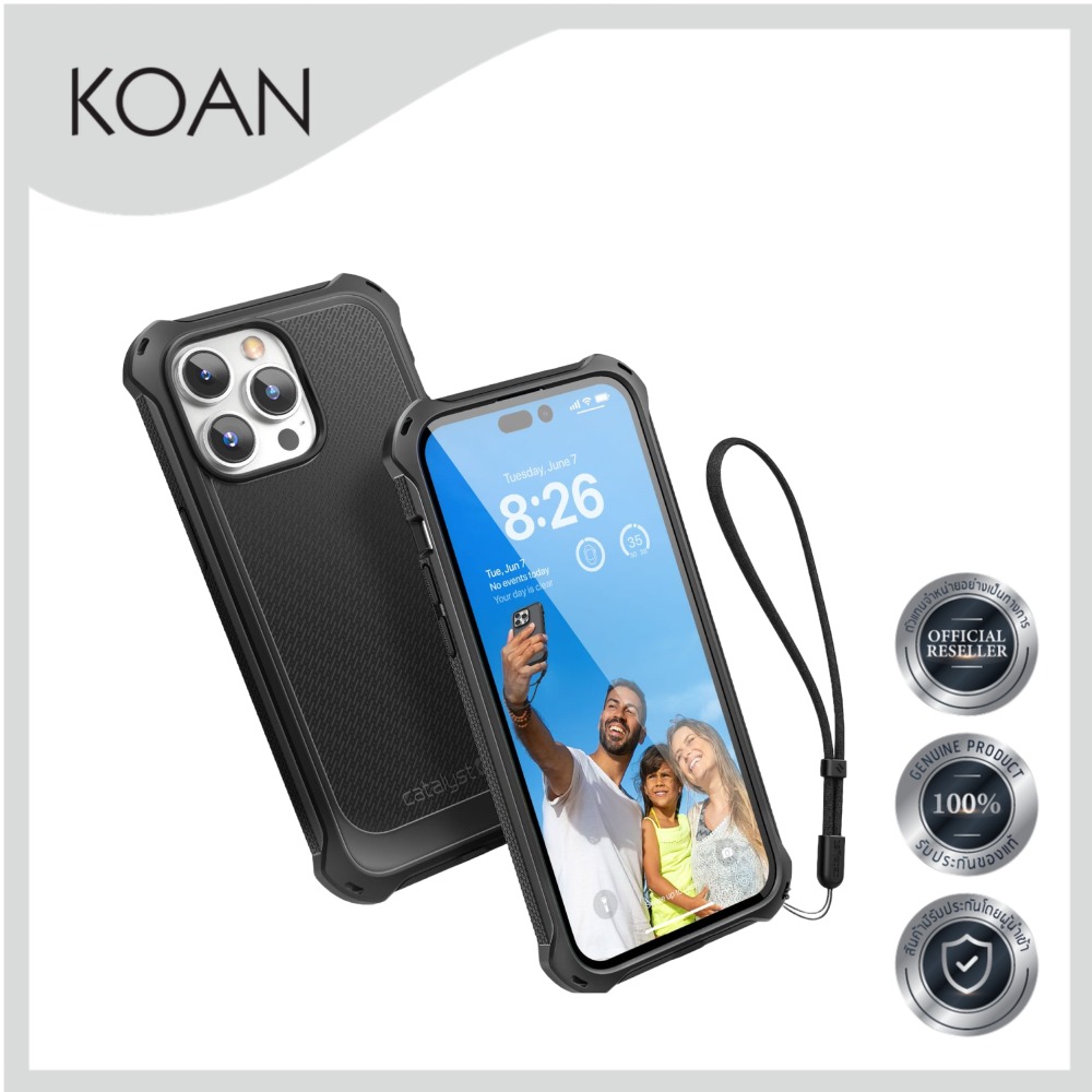 เคสมือถือ CATALYST Crux MSafe for iP 14 Pro 14 Pro Max- Stealth Black ...