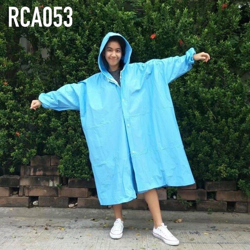 ♘RCA05เสื้อกันฝนผู้ใหญ่ เสื้อกันฝน raincoat เสื้อฝน กันเปียก กันฝน กันเปื้อน คุณภาพดี ราคาโรงงาน ...