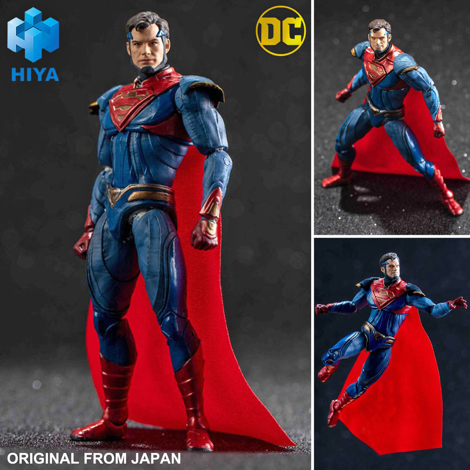 ของแท้ Figma Hiya Toys DC จากเกมและหนังดัง Injustice 2 Gods Among Us อินจัสติส Superman บุรุษ ...
