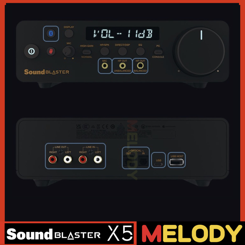 Creative Sound Blaster X5 Hi-res External Dual DAC USB Sound Card with ...