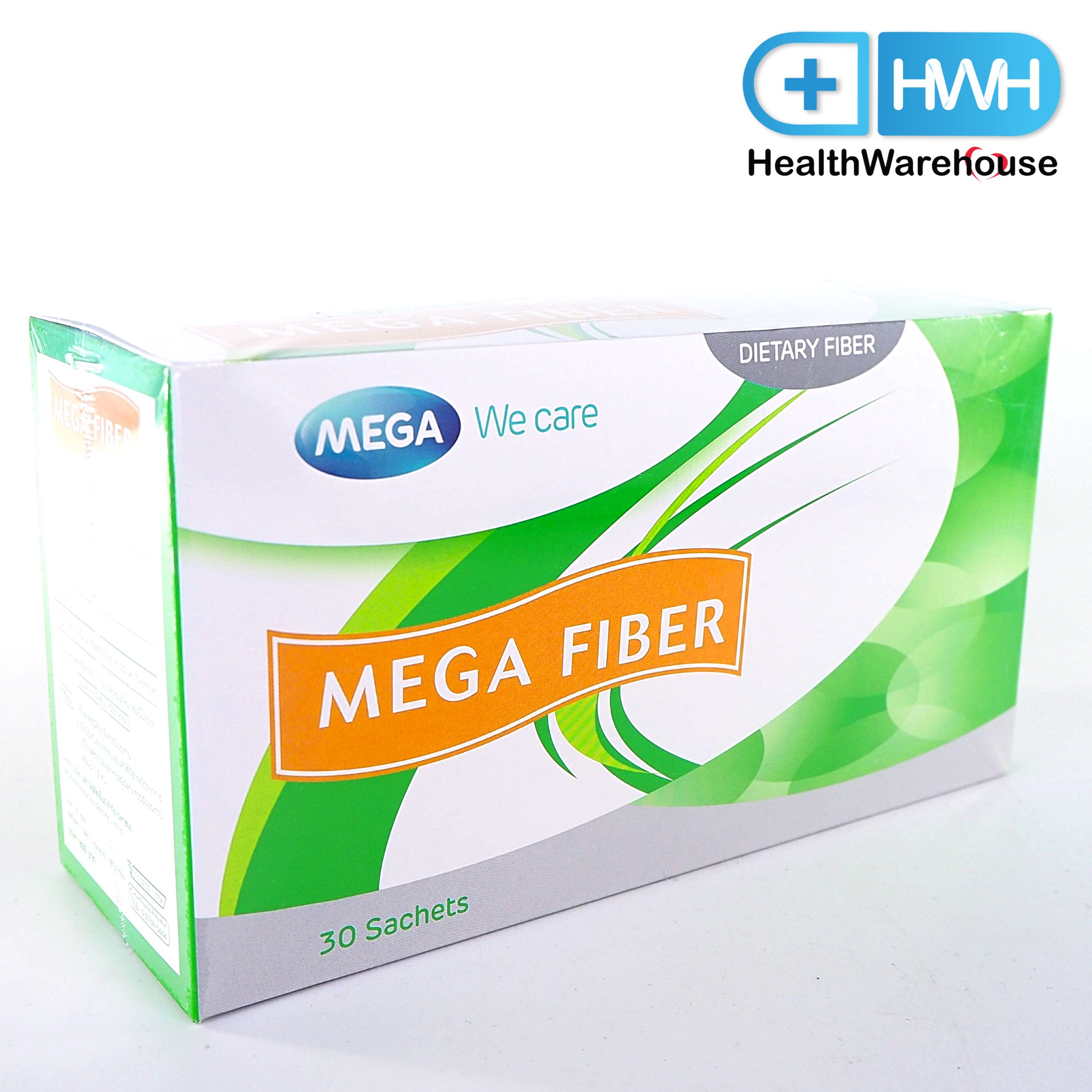 Mega We Care Fiber เมก้า วี แคร์ ไฟเบอร์ (30 ซอง/กล่อง) [1 กล่อง] ใย ...