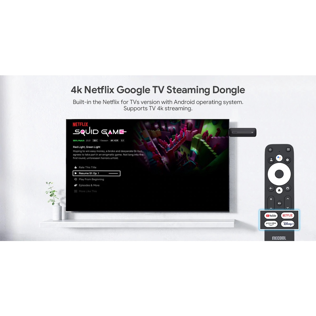 ศูนย์ไทย 1 ปี PEAKHD พร้อมส่ง MECOOL KD3 รุ่นใหม่รองรับ NETflix และ DISNEYPLUS Android 11 Km2 ...