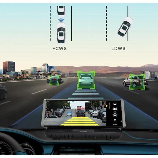 Dual Lens 4G Car DVR GPS Navigation System ADAS Android 5.1 Full HD ...