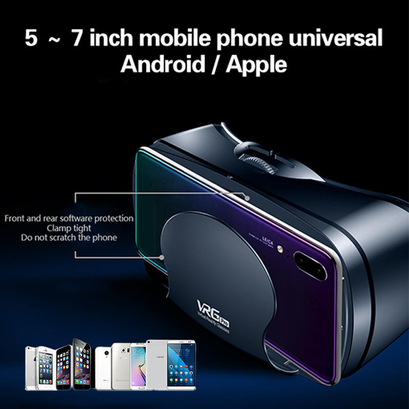 5 7 นิ้ว 120 มุมกว้าง VRG Pro 3D VR แว่นตาเสมือนจริงเต็มหน้าจอภาพ VR ...