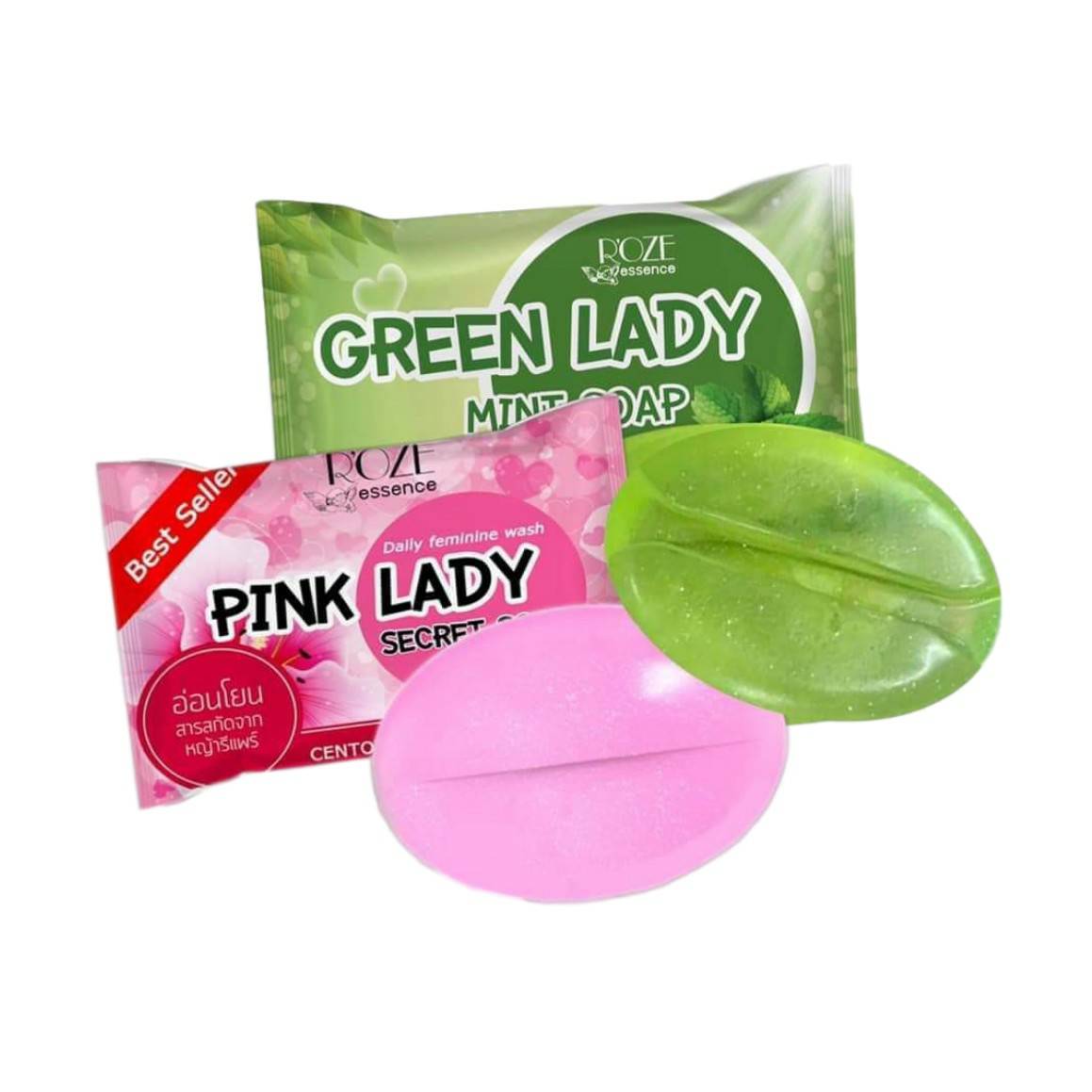 สบู่พิ้งค์เลดี้ PINK LADY SECRET SOAP + GREEN TEA COOL คู่จิ้น 2 กลิ่น ...