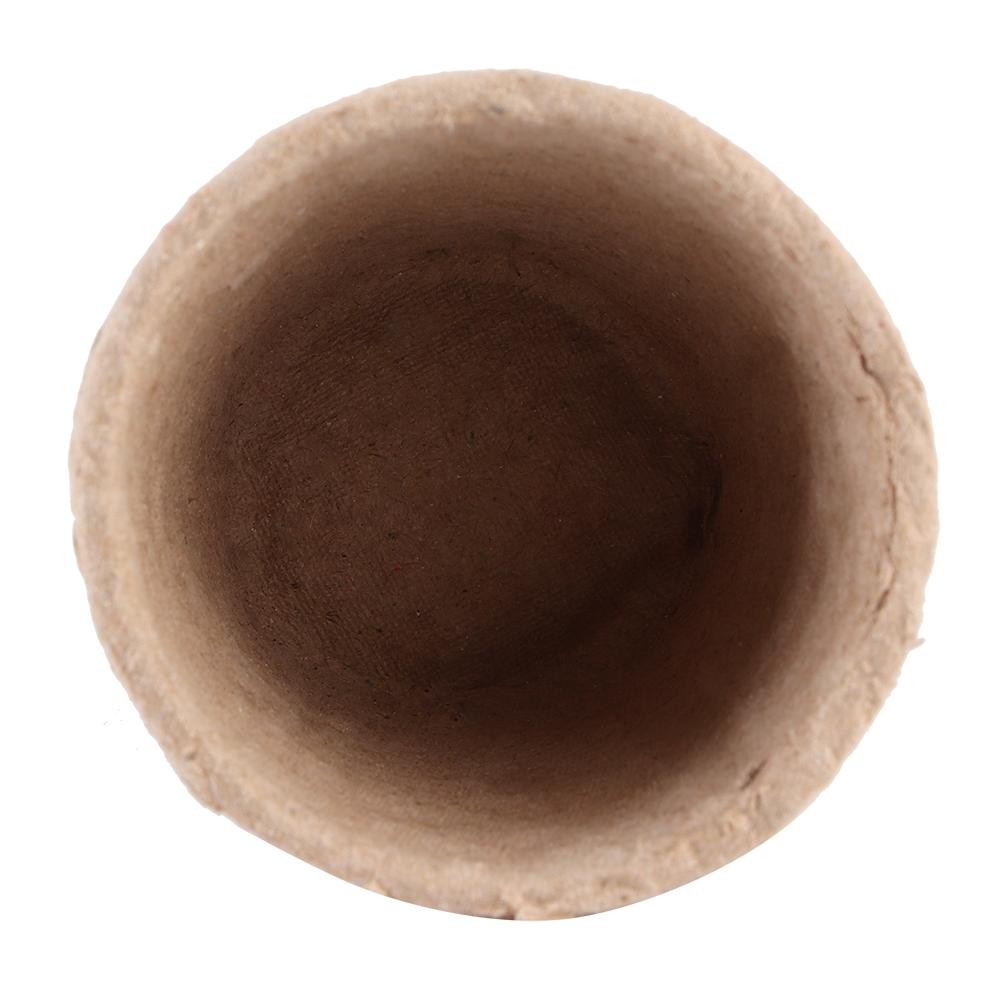 50Pcs 6x6CM Round Degradable Paper Pulp Peat Pots โรงงาน ถ้วยเนอสเซอรี่ ...