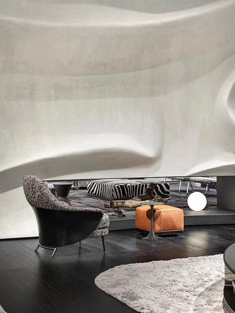 OMEGA HOME ผู้เอนกาย Italian light luxury single sofa chair, โซฟา ...