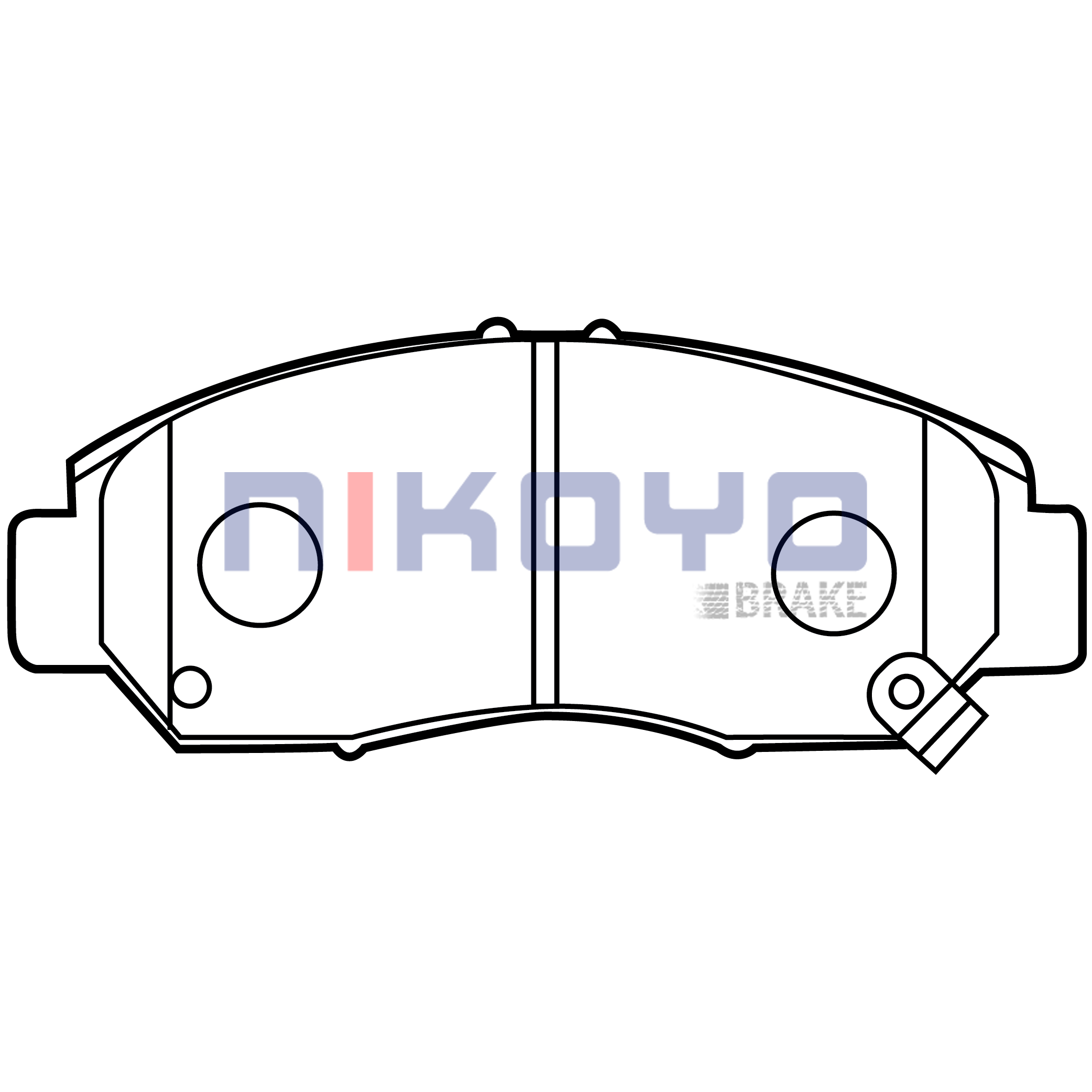 NIKOYO BRAKE ผ้าเบรคหน้าcivic FD ผ้าเบรคcivic FB ผ้าเบรค honda civic dimension รับประกันสินค้า3 ...